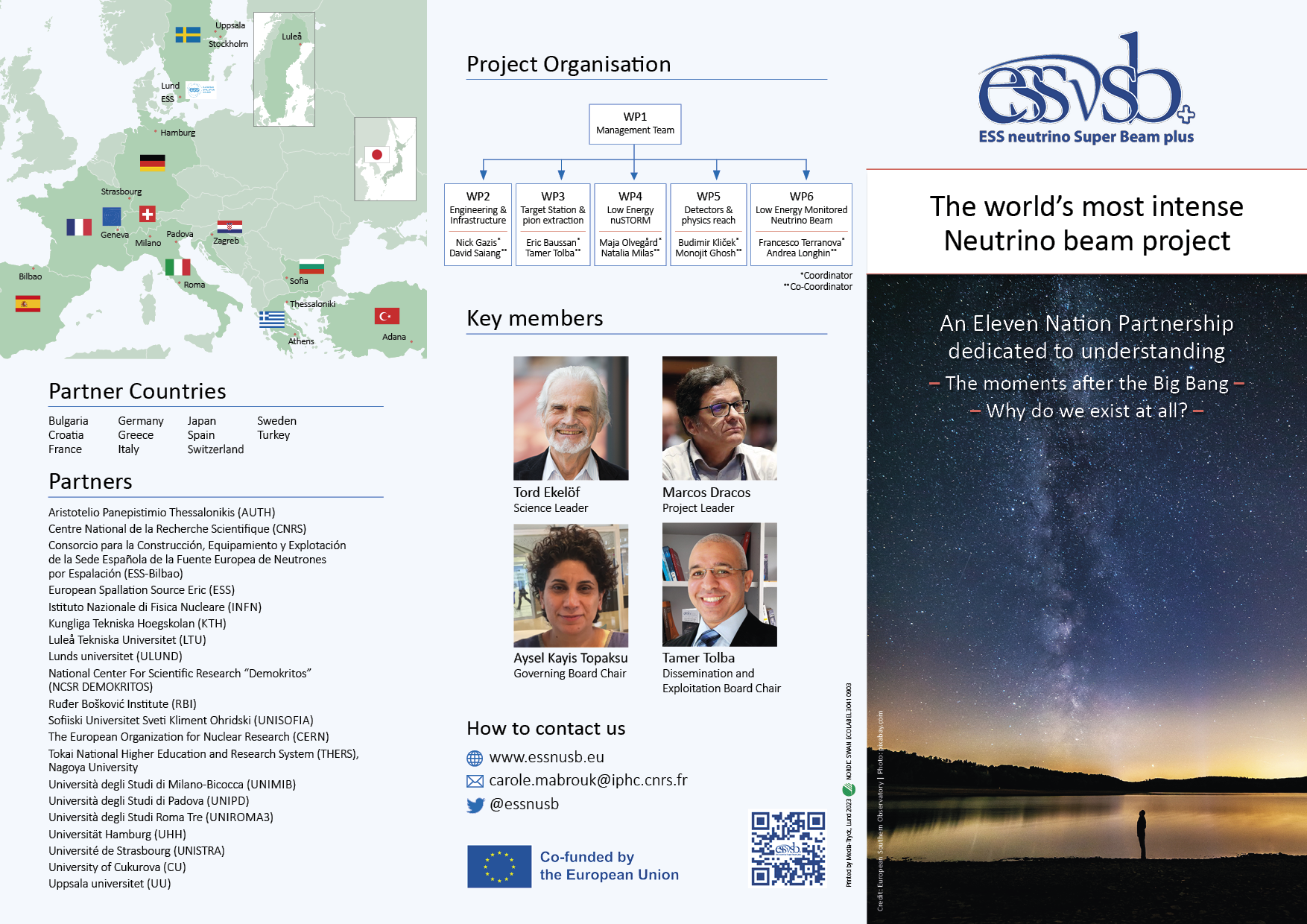 ESSnuSB / ESSnuSB+ – Funded by the European Union